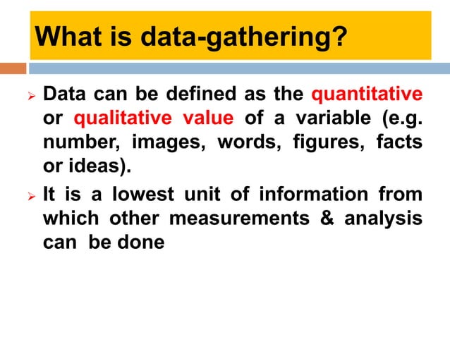 Data gathering tools and uses | PPTX | Educational Assessment | Education