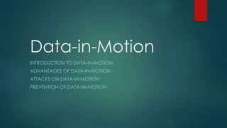 Data-in-Motion, Data-At-Rest and GPG | PPT