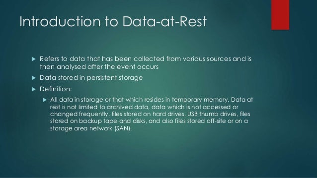 Data-in-Motion, Data-At-Rest and GPG