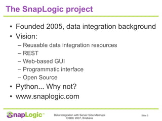 Data Integration with server side Mashups | PPT