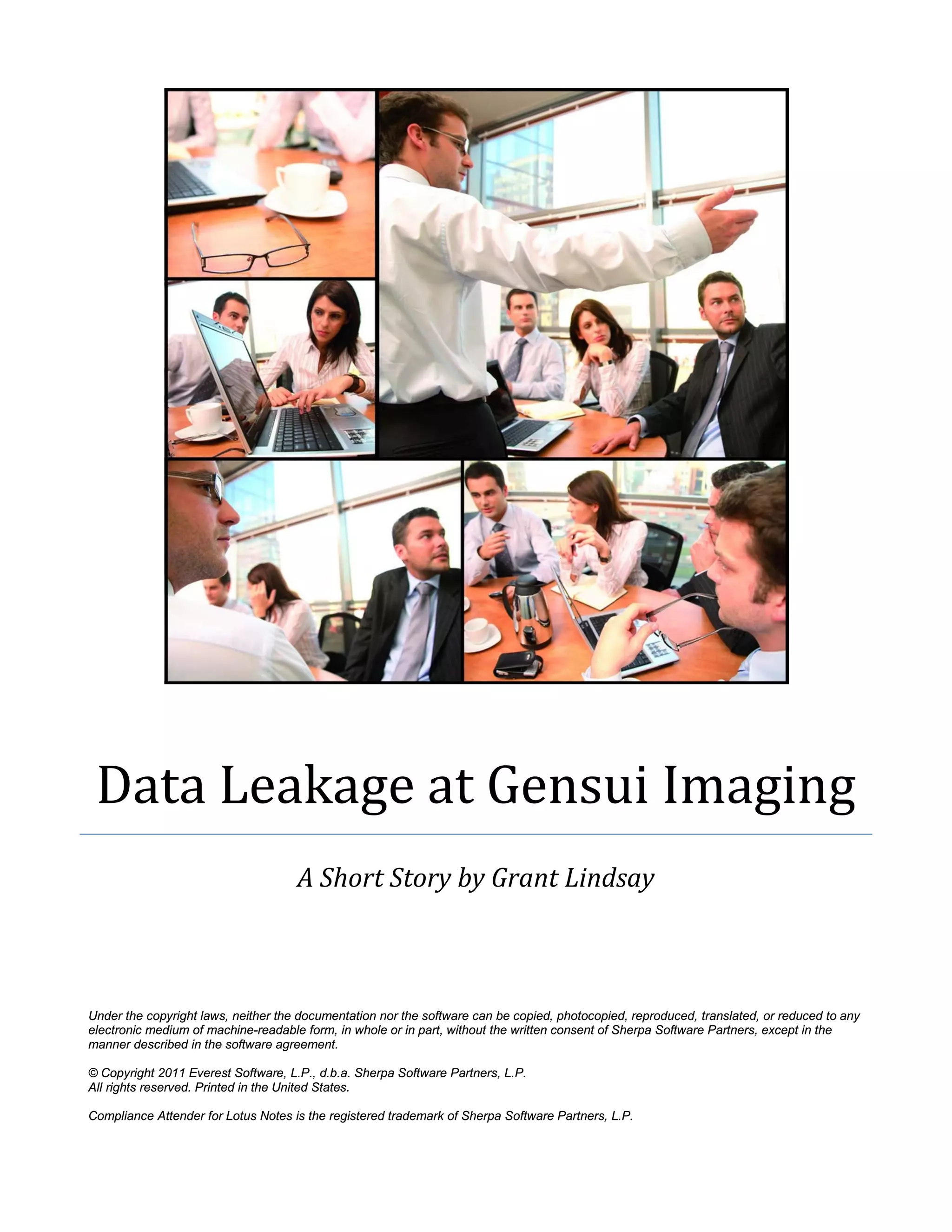 Sherpa Short Story: Data Leakage at Gensui Imaging | PDF