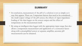 Data logger study (pH meter) | PPT