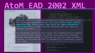 AtoM Data Migrations | PPTX