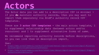 AtoM Data Migrations | PPTX