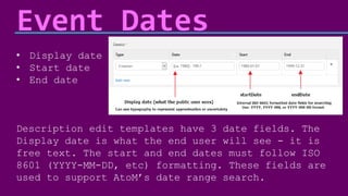 AtoM Data Migrations | PPTX