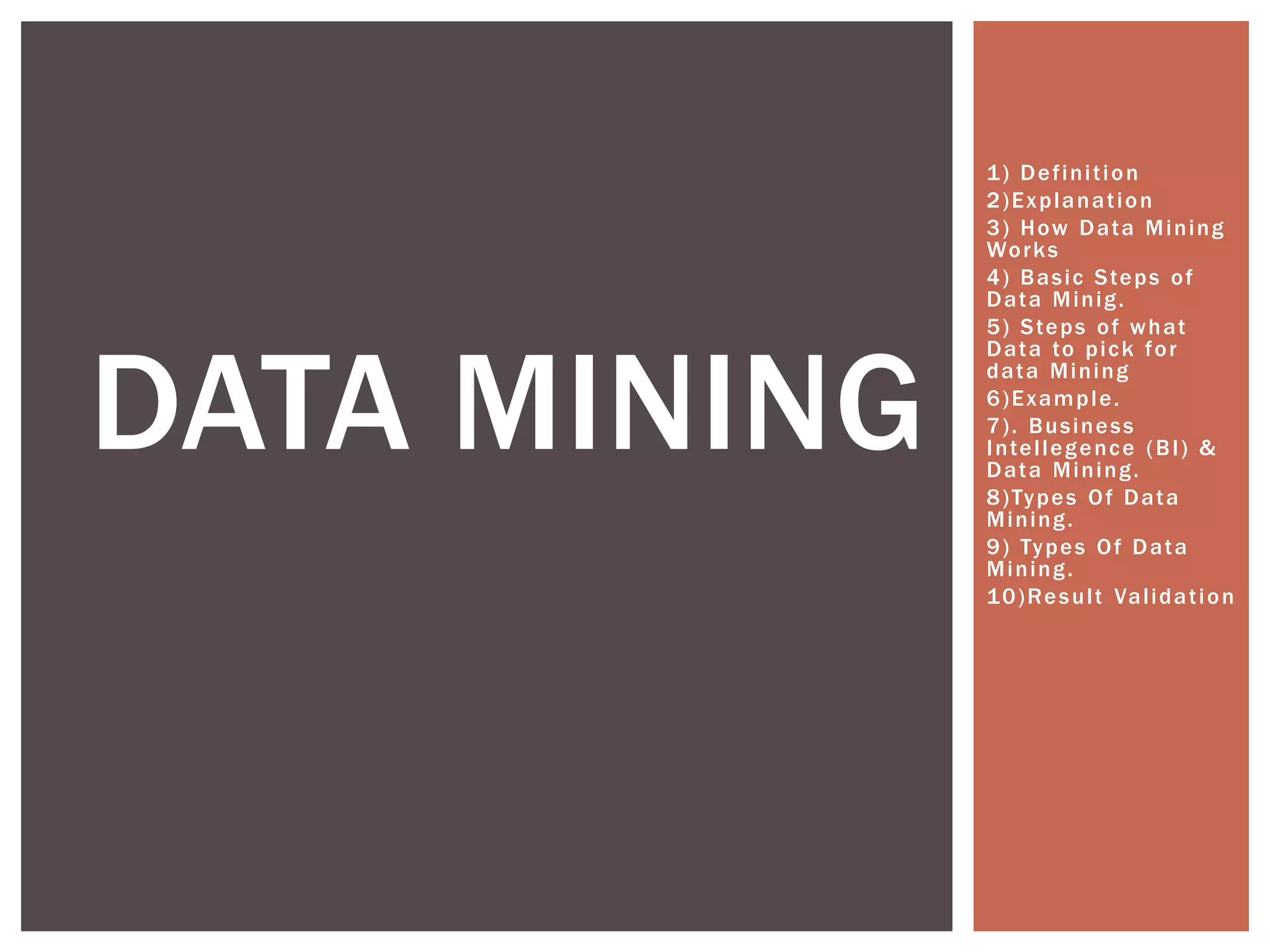 Data mining | PPT
