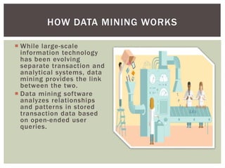 Data mining | PPTX | Databases | Computer Software and Applications