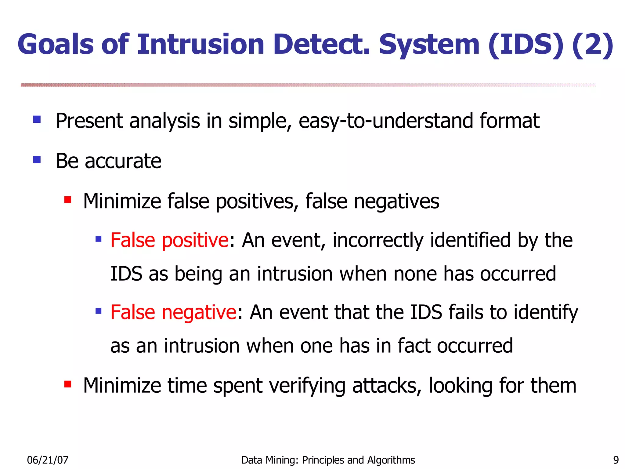 Data Mining And Intrusion Detection Ppt
