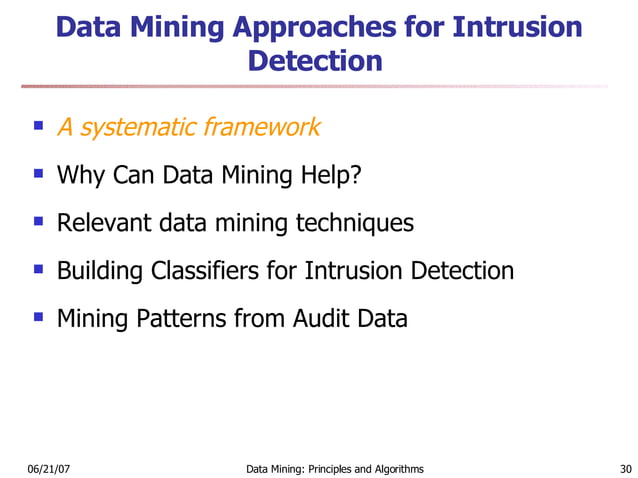 Data Mining And Intrusion Detection Ppt