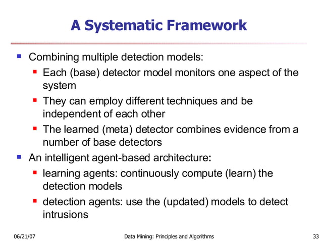 Data Mining And Intrusion Detection Ppt