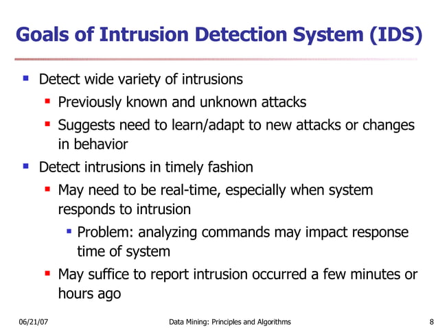 Data Mining and Intrusion Detection | PPT