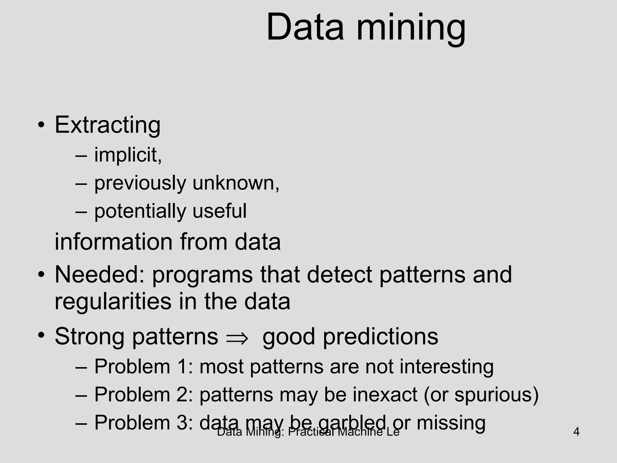 Data Mining Practical Machine Learning Tools And Techniques Ppt