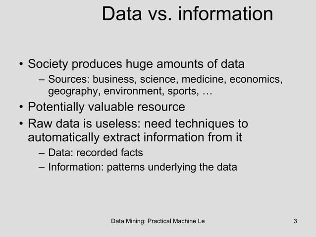 Data Mining: Practical Machine Learning Tools and Techniques ... | PPT