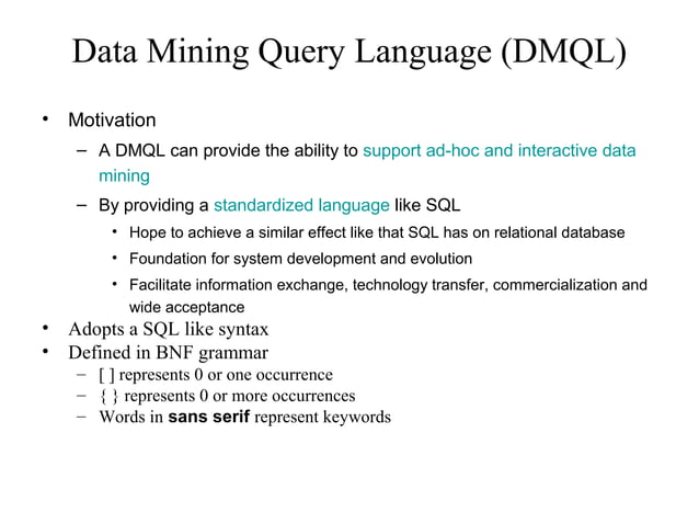 Data mining-primitives-languages-and-system-architectures2641 | PPT