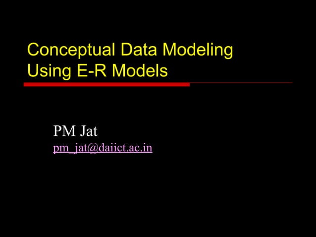 Data modeling | PPT