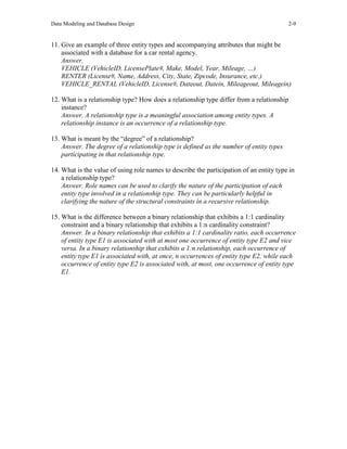 Data Modeling and Database Design 2nd Edition by Umanath Scamell ...