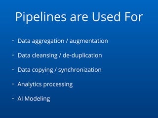 Data Pipelines with Python - NWA TechFest 2017 | PDF