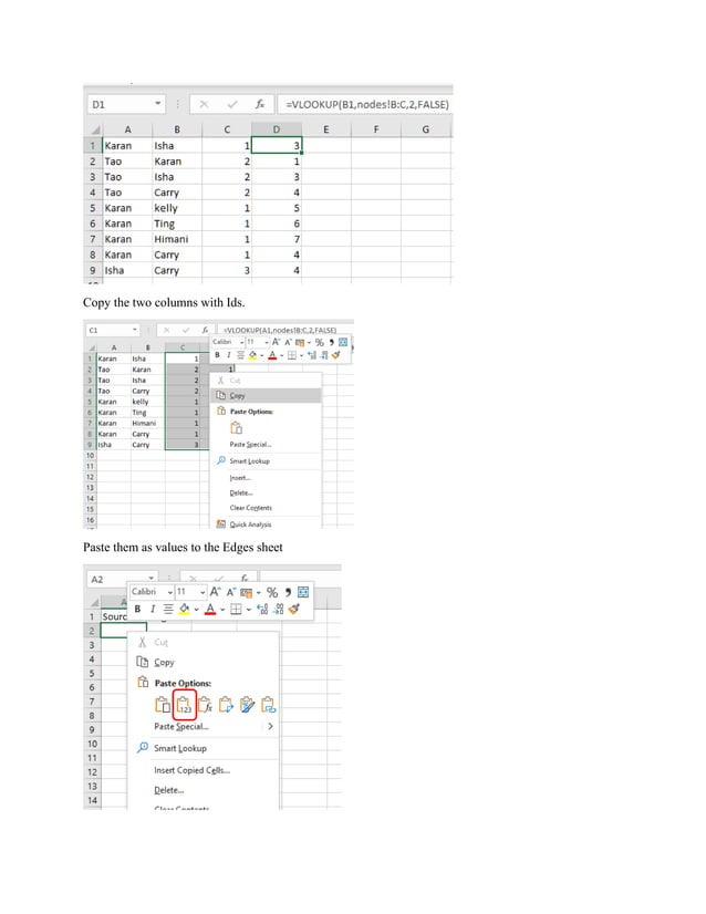 Data preparation for Gephi software for the preparing social network analysis | PDF