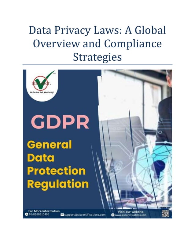 Data Privacy Laws: A Global Overview and Compliance Strategies | PDF