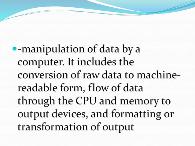Data-Processing in Industrial Artsbnbmnjkmnnn | PPT