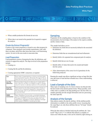 Data profiling-best-practices | PDF