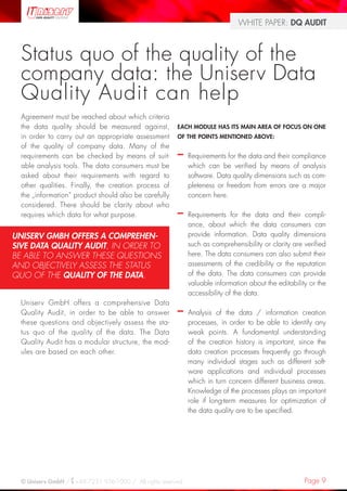 Data Quality Audit | PDF