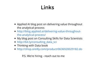 Consulting Skills for Data Scientists | PPT