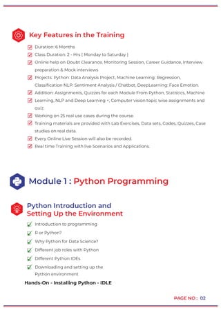 Codegnan- Data Science training in Hyderabad (curriculum) | PDF