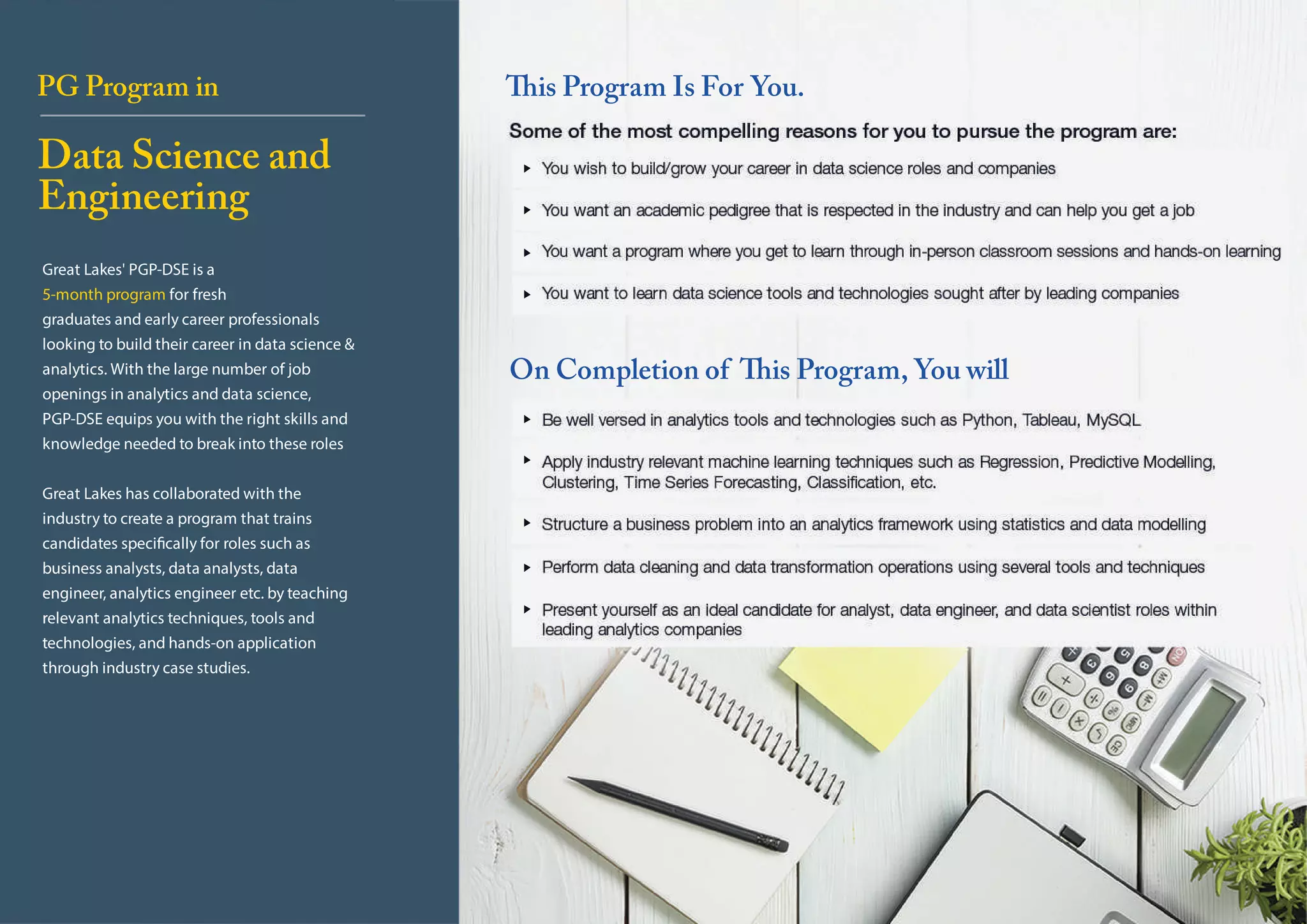 Data science engineering full time program brochure | PPT