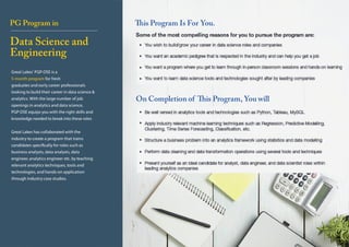 Data science engineering full time program brochure | PDF