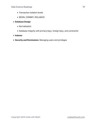 data-science-roadmap Mục tiêu hướng tới Data Science | PDF