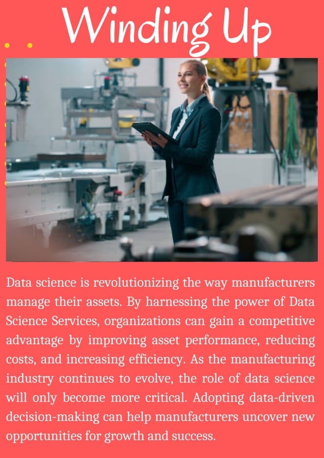 How Data Science Transforms Manufacturing Asset Management | PDF