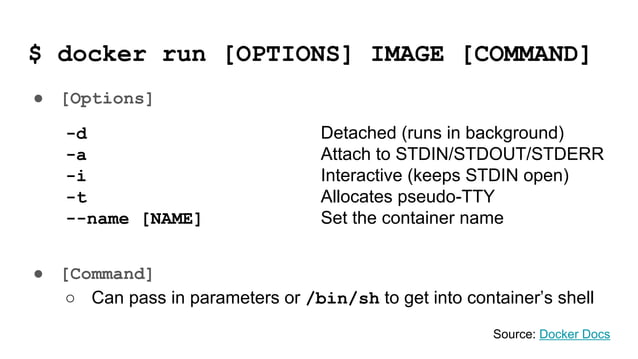 Data Science Workflows Using Docker Containers Ppt