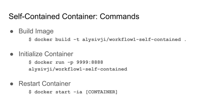 Data Science Workflows Using Docker Containers Ppt