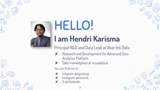 Data - Science and Engineering slide at Bandungpy Sharing Session | PDF