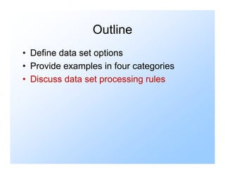 Introduction to SAS Data Set Options | PPT