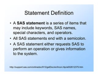 Introduction to SAS Data Set Options | PPT