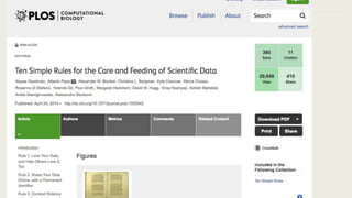 Research Data Sharing: A Basic Framework | PPTX