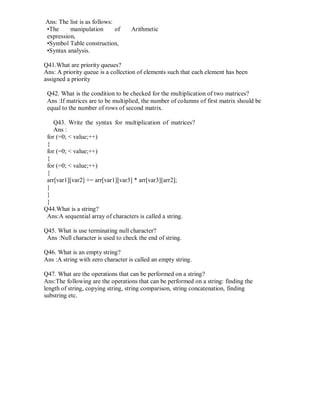 Data structure-question-bank | PDF