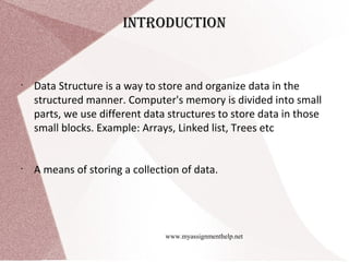 Learn Data Structures With Myassignmenthelp.Net