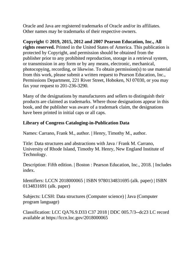 Data Structures And Abstractions With Java 5th Edition Carrano Solutions Manual Pdf 