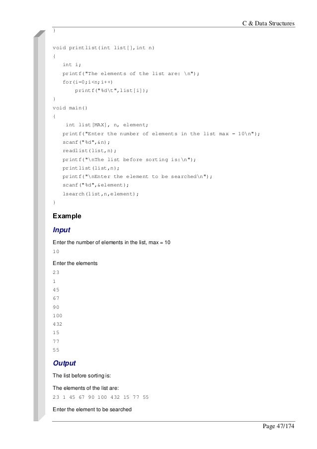 Data structures-sample-programs