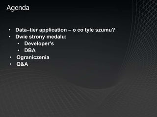 Data Tier Applications | PPT