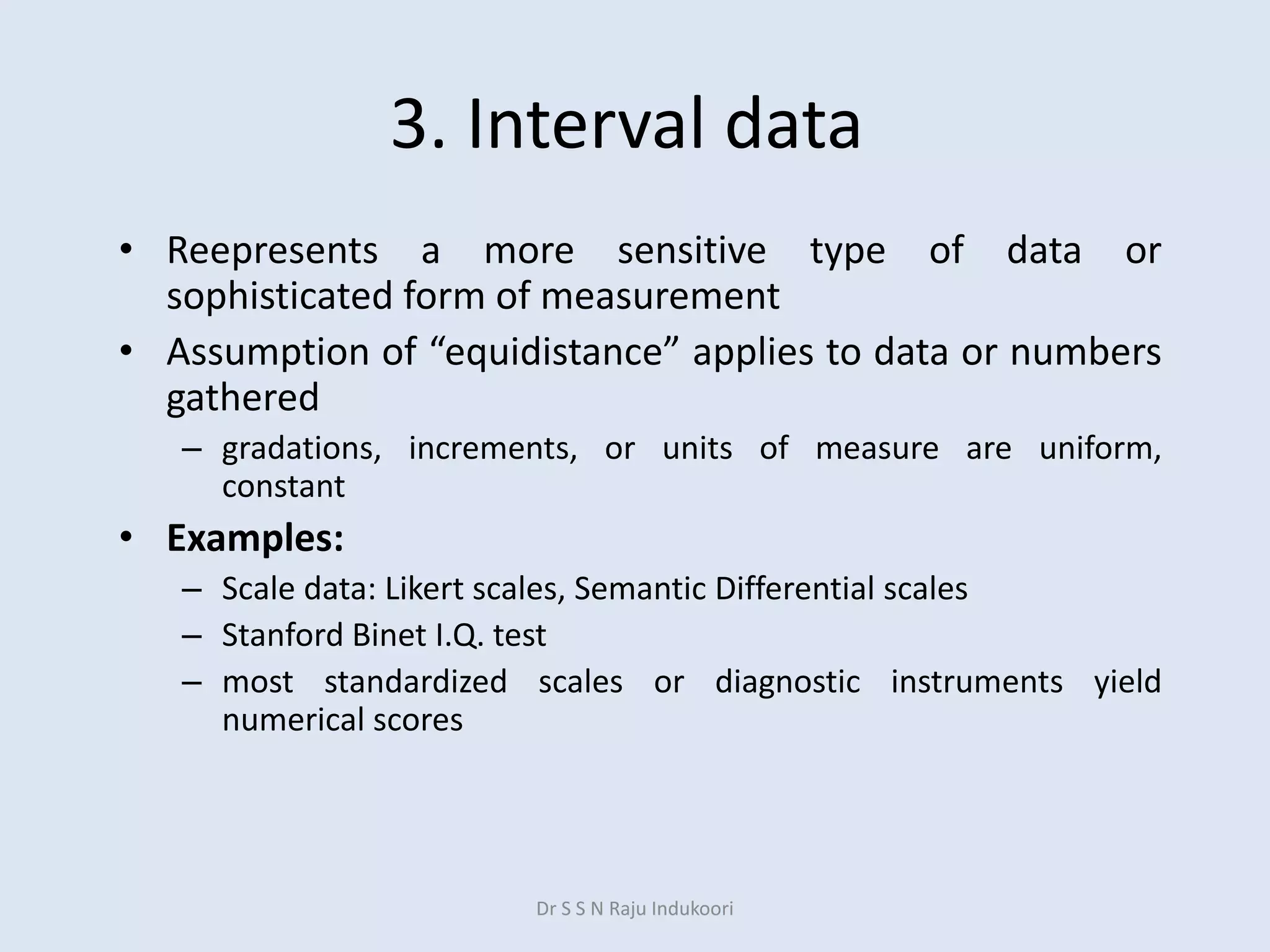Data types of measurement scales | PPTX
