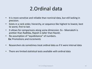 Data types of measurement scales | PPTX