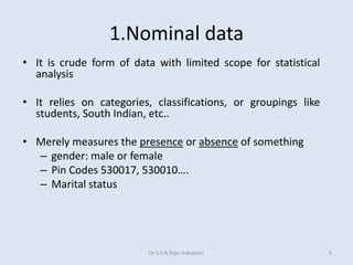 Data types of measurement scales | PPTX