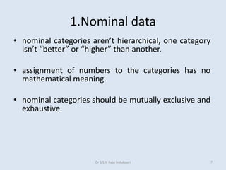 Data types of measurement scales | PPTX