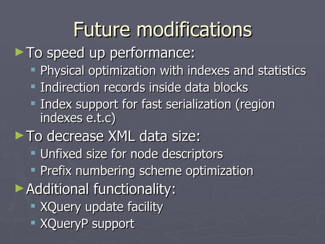 Sedna Xml Database System Internal Representation Ppt