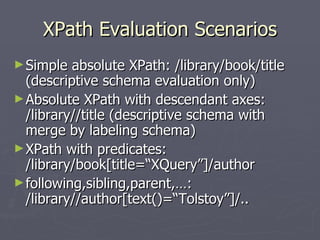 Sedna XML Database System: Internal Representation | PPT