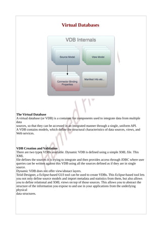Data virtualization | PDF